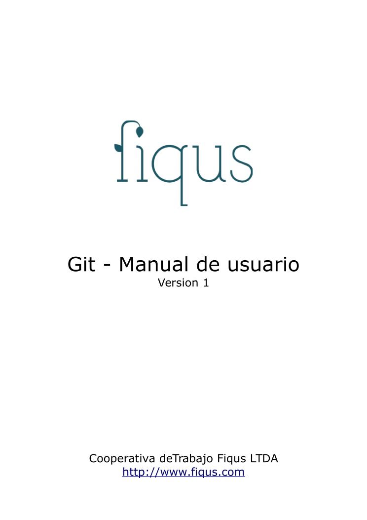 PDF de programación - git manual de usuario