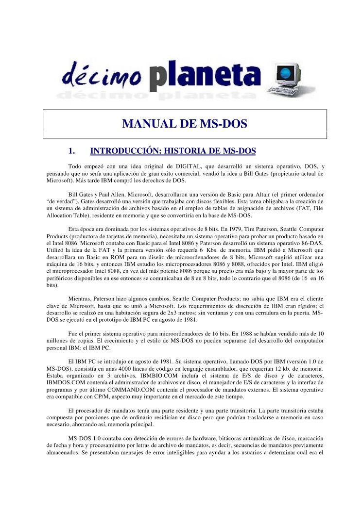 PDF de programación - Manual de MS-DOS