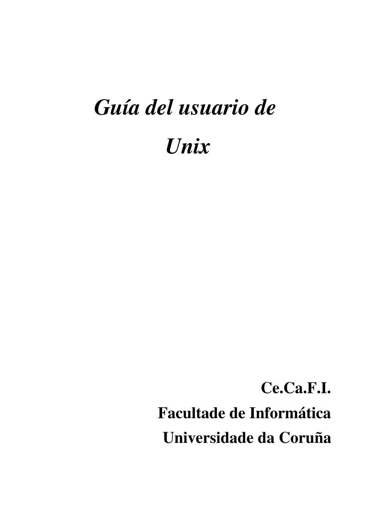 PDF de programación - Guia de usuario de Unix