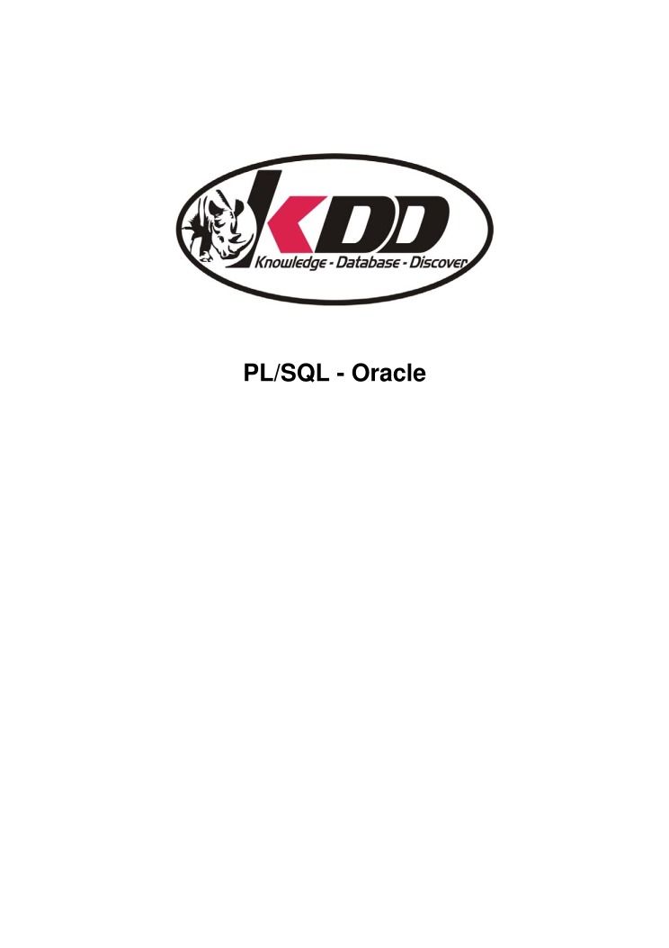 PDF de programación - PL/SQL - Oracle PDF de programación - PL/SQL - Oracle