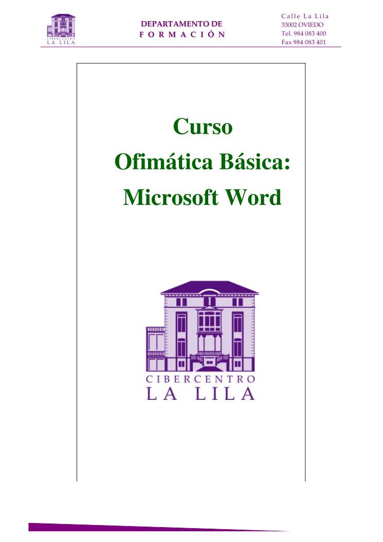 PDF de programación - Curso Ofimática básica