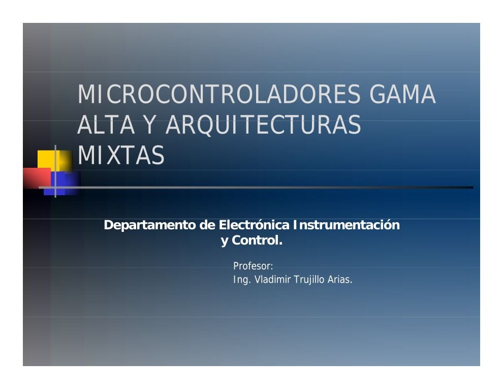 PDF de programación - Microcontroladores gama alta y arquitecturas mixtas