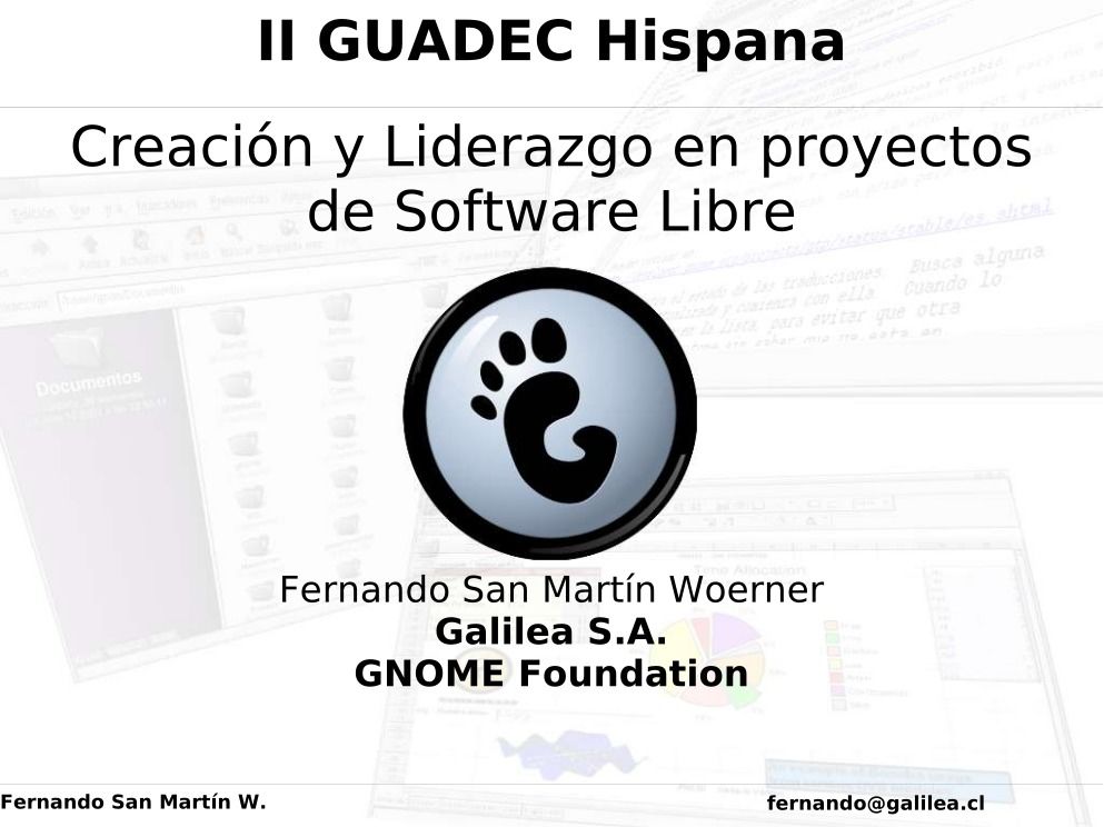PDF de programación - Creación y liderazgo en proyectos de software Libre