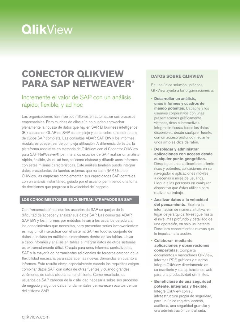 PDF de programación - Conector qlikview para sap netweaver es