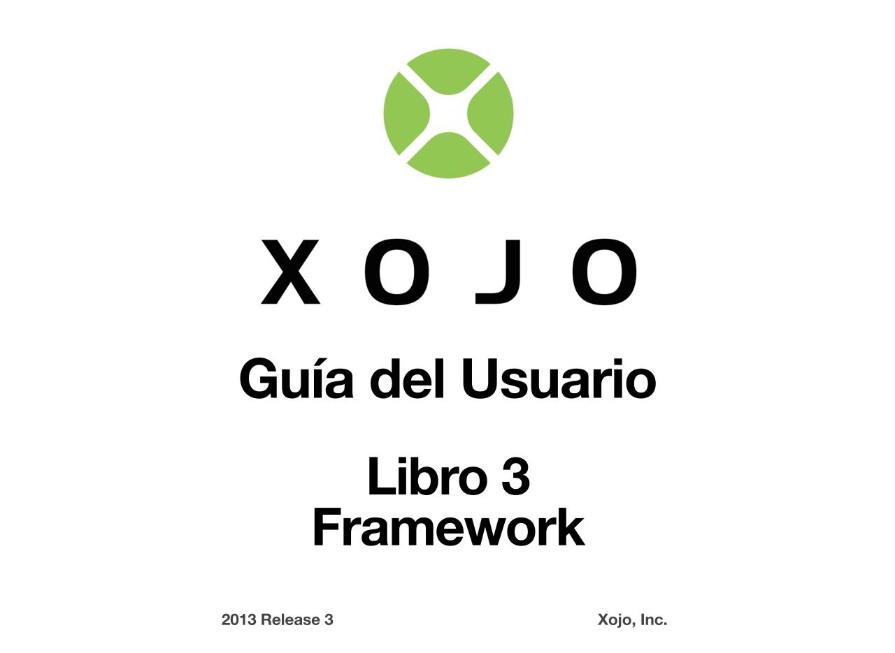 PDF de programación - Xojo - Guía del Usuario