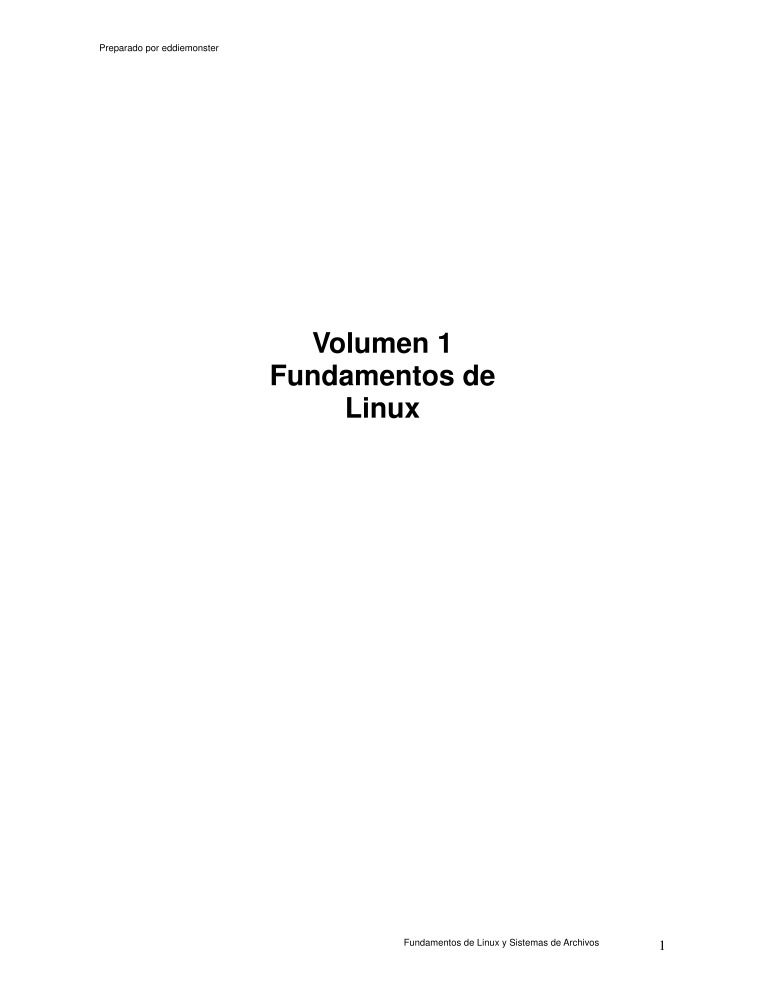 PDF de programación - Volumen 1 - Fundamentos de Linux
