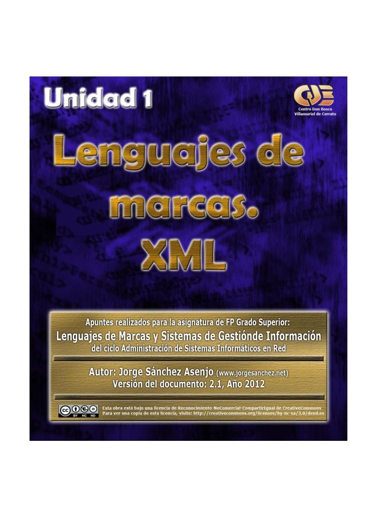 PDF de programación - Lenguaje de Marcas XML
