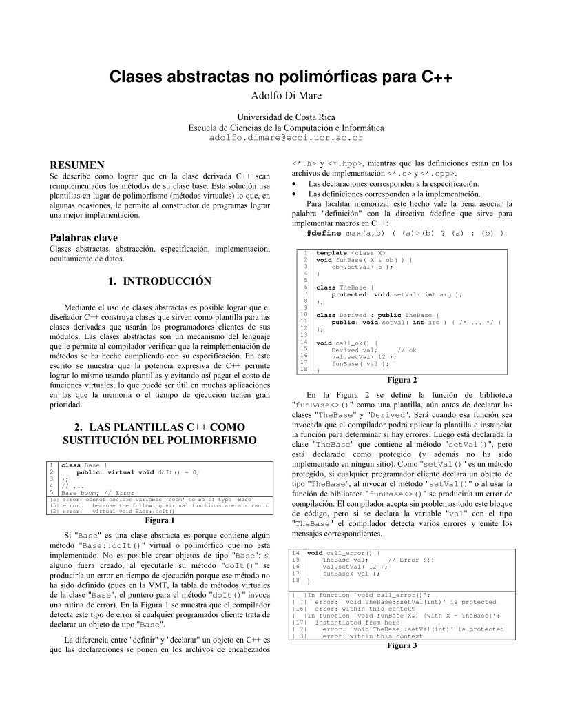 PDF de programación - Clases abstractas no polimórficas para C++