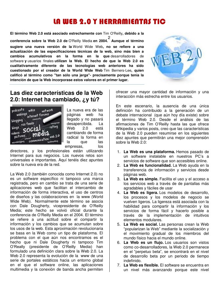 PDF de programación - la web 2 y herramientas tic