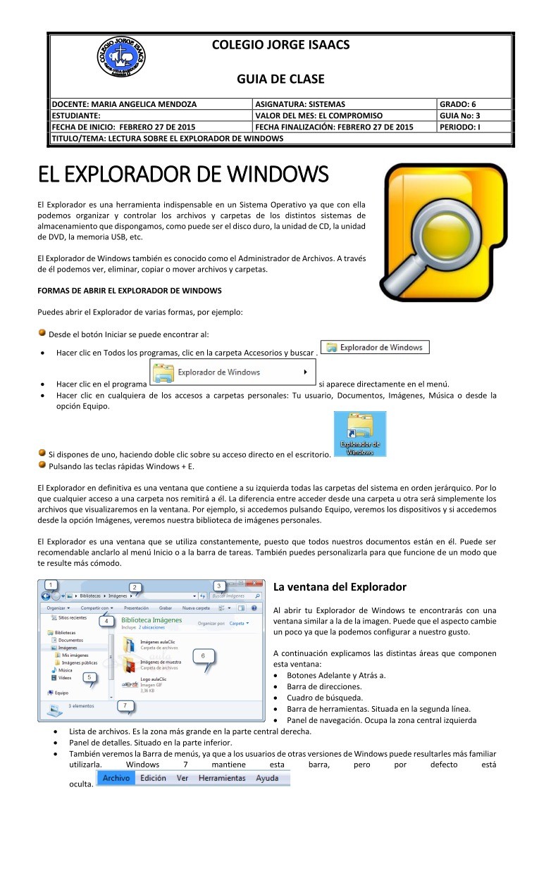 PDF de programación - El explorador de windows