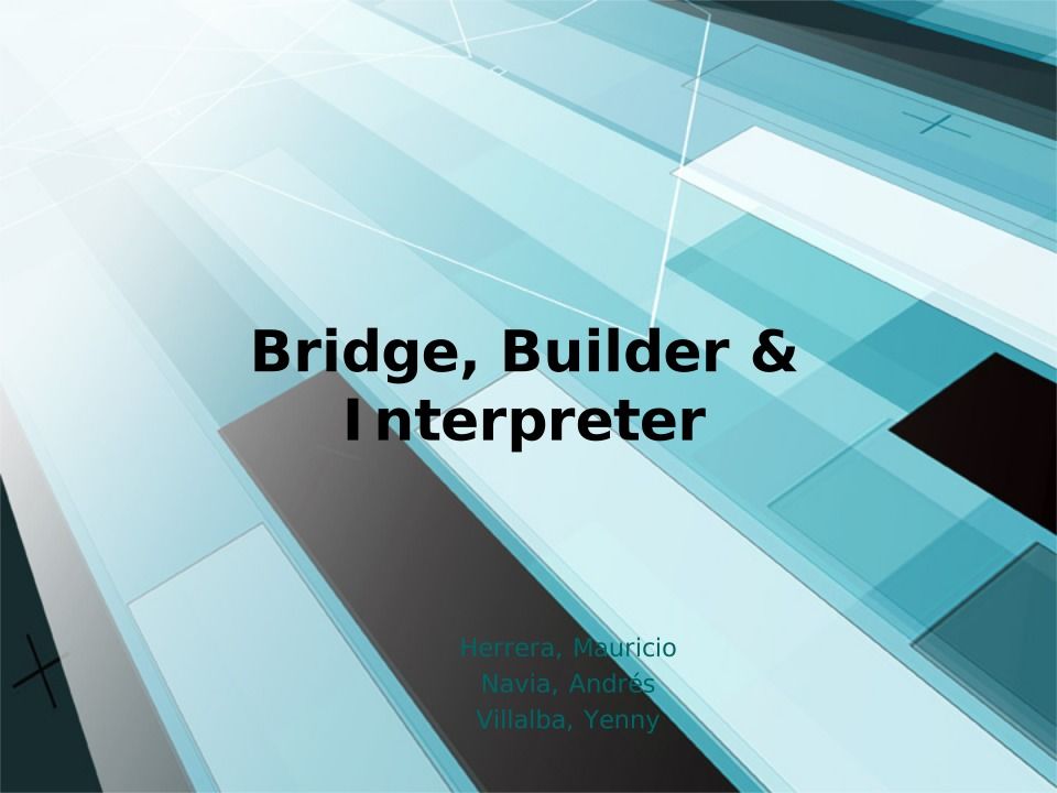 PDF de programación - Bridge, Builder & Interpreter