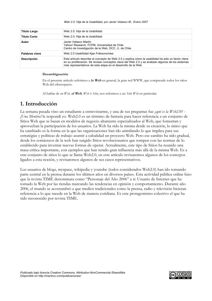PDF de programación - Web 2.0: Hija de la Usabilidad