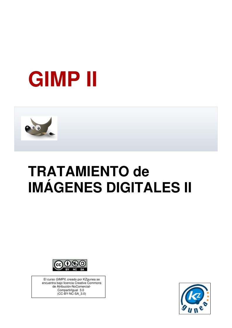 PDF de programación - GIMP II TRATAMIENTO de IMÁGENES DIGITALES II