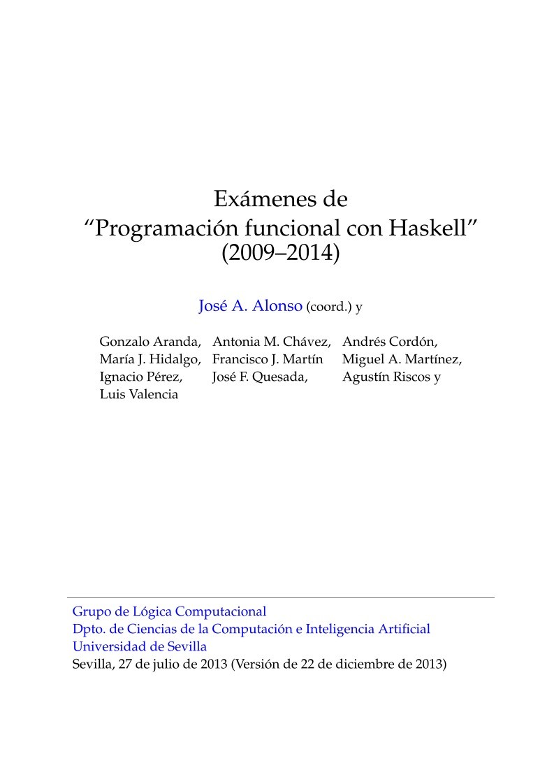 PDF de programación - Exámenes de “Programación funcional con Haskell”