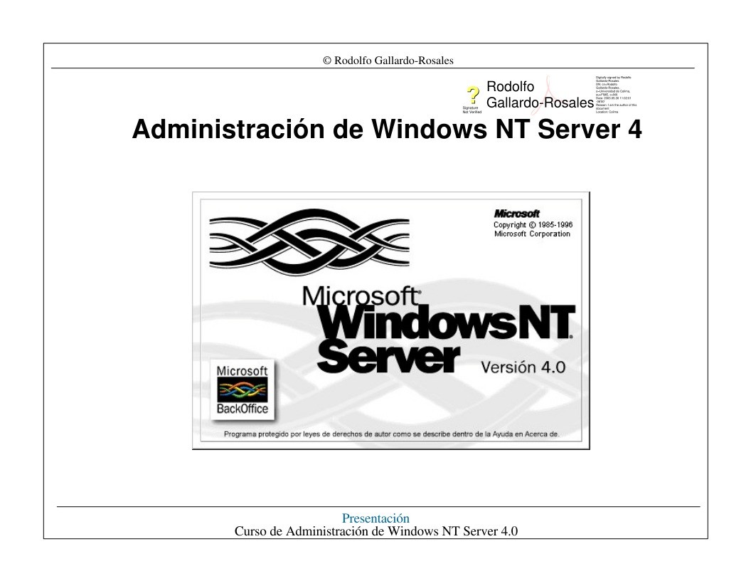 PDF de programación - Administración de Windows NT Server 4.0