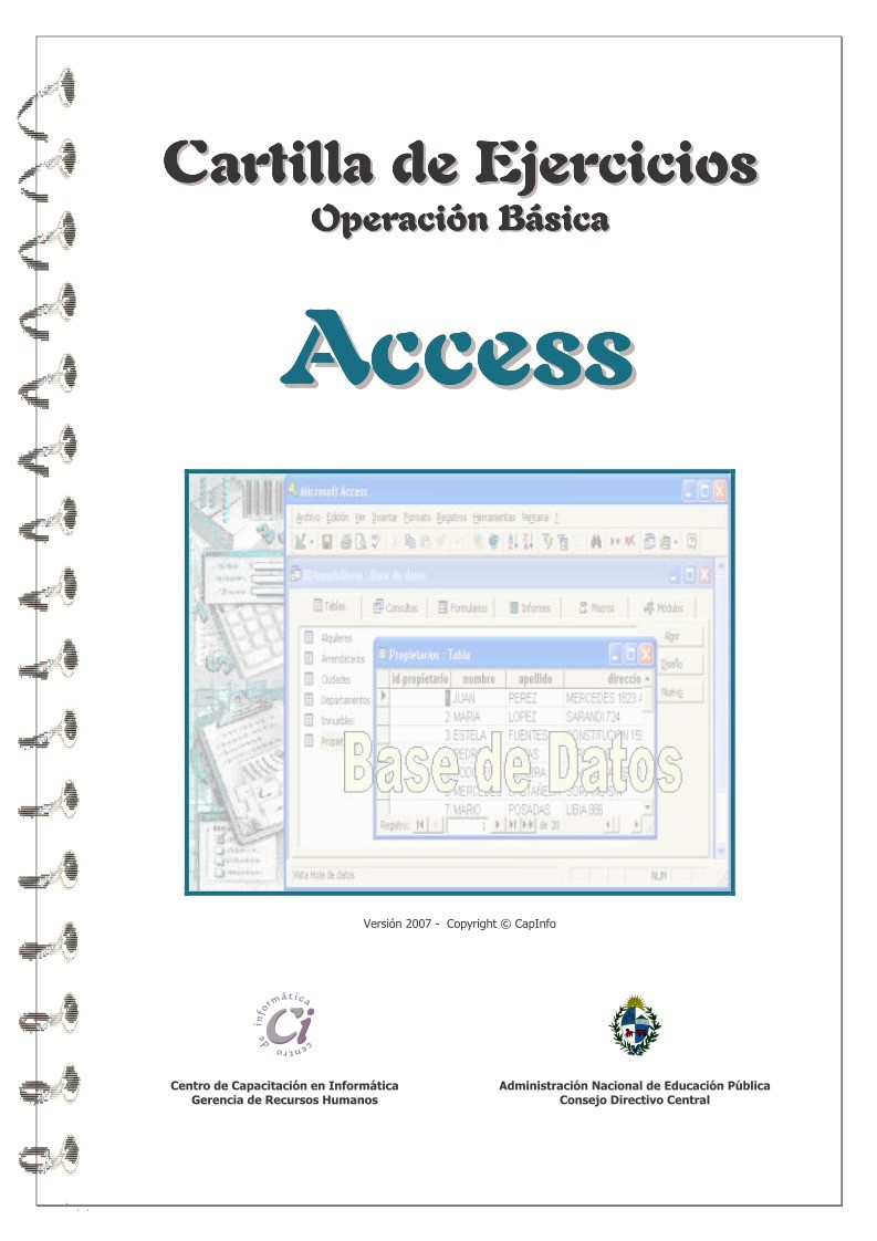 PDF de programación - Cartilla Ejercicios Access 97 Basico v2007