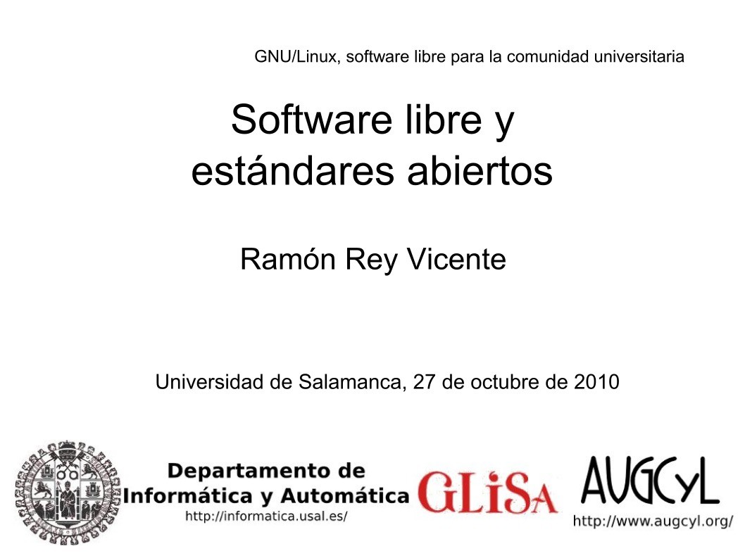 PDF de programación - Software libre y estándares abiertos