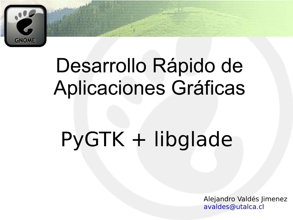 Pdf De Programación Desarrollo Rápido De Aplicaciones Gráficas Pygtk Libglade