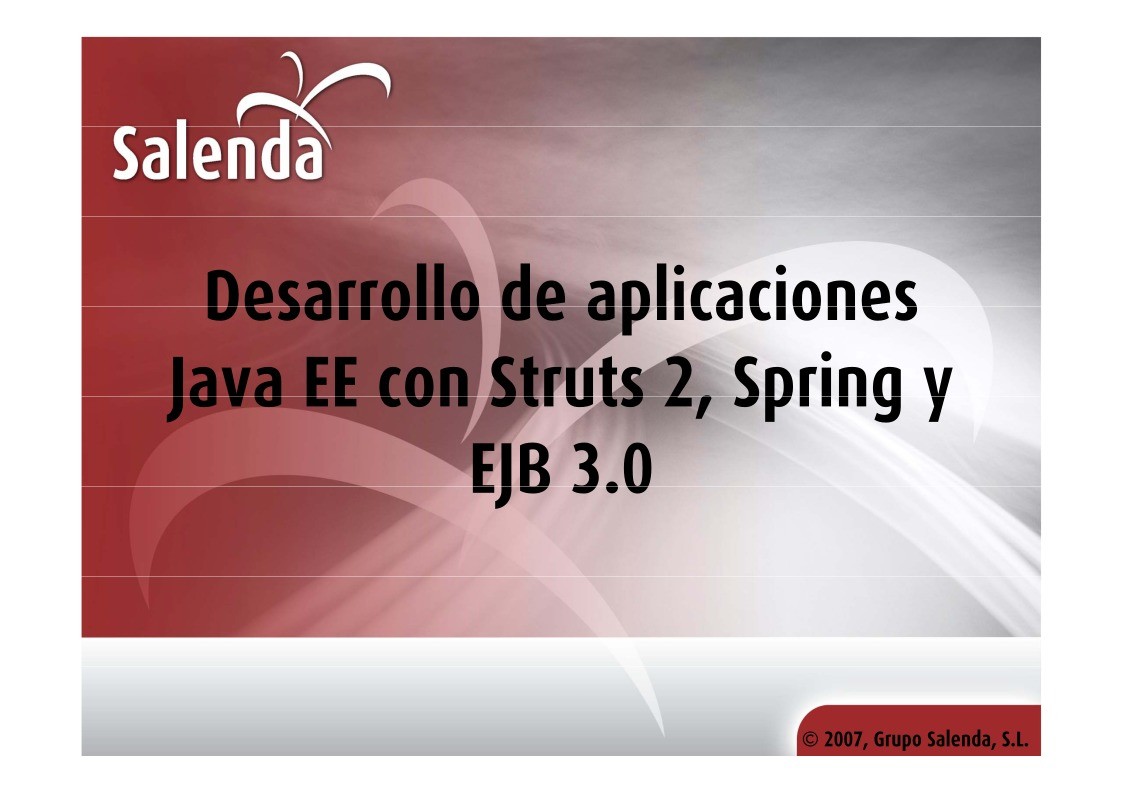 PDF de programación - Desarrollo de aplicaciones Java EE con Struts 2, Spring y EJB 3.0