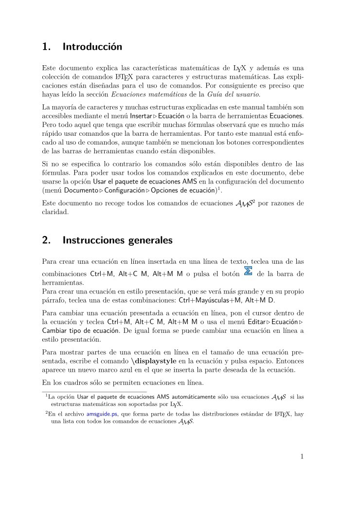 PDF de programación - Manual detallado de Matemáticas en LyX PDF de programación - Manual detallado de Matemáticas en LyX