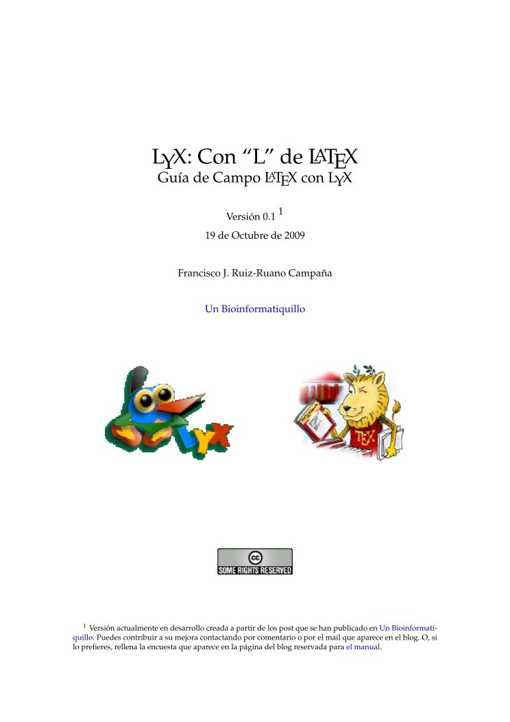 PDF de programación - LyX: Con L de LaTeX PDF de programación - LyX: Con L de LaTeX