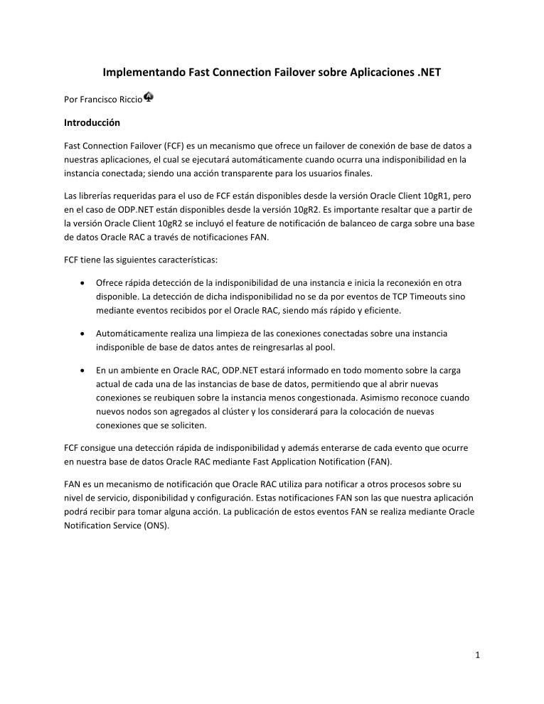 PDF de programación - Implementando FCF Aplicaciones .NET
