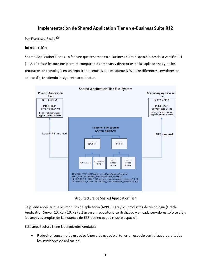 Pdf De Programación Implementación De Shared Application Tier En E Business Suite R12