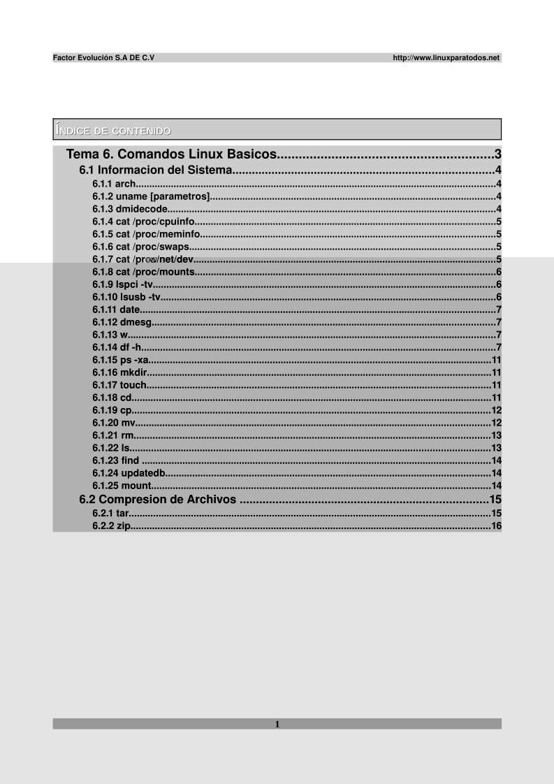 PDF de programación - Comandos LInux Básicos