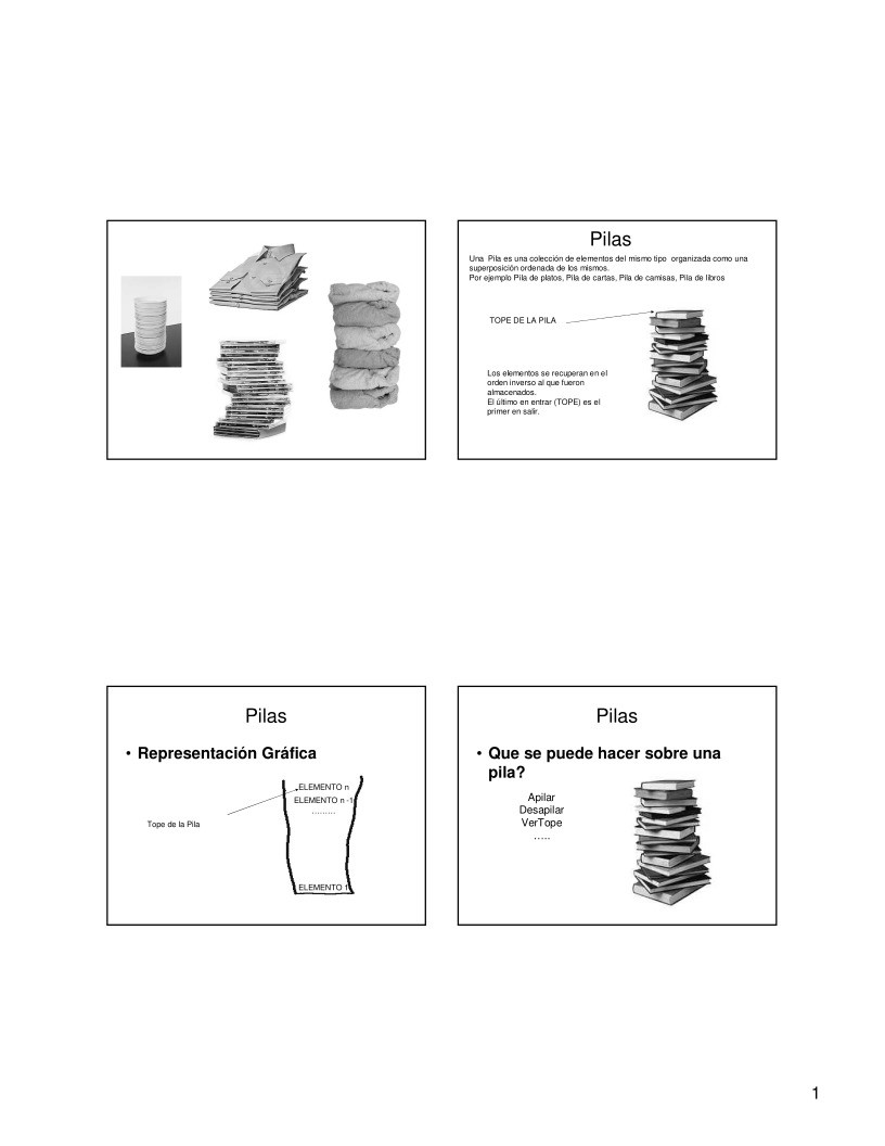 PDF de programación - Pilas