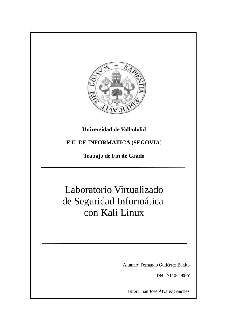 PDF de programación - Laboratorio Virtualizado de Seguridad Informática con Kali Linux