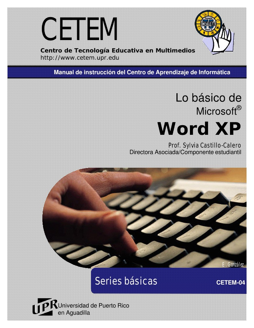PDF de programación - Word XP Series básicas