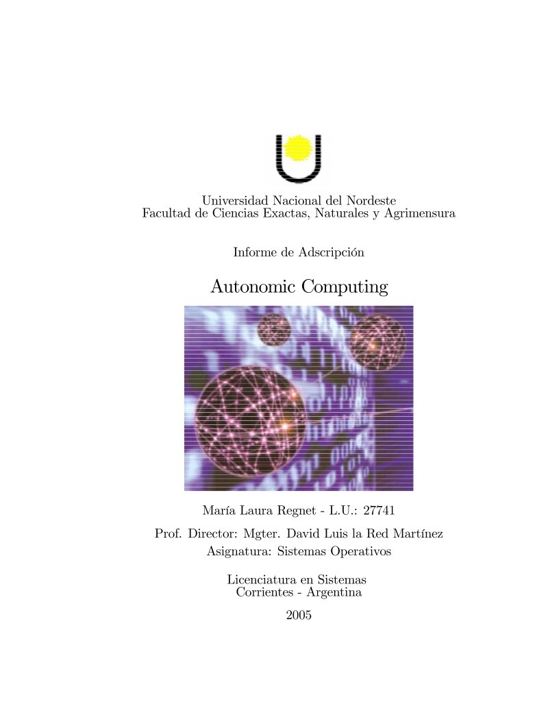 PDF de programación - Autonomic Computing