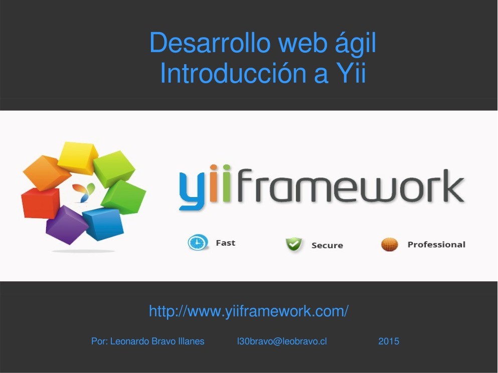 PDF de programación - Desarrollo web ágil - Introducción a Yii