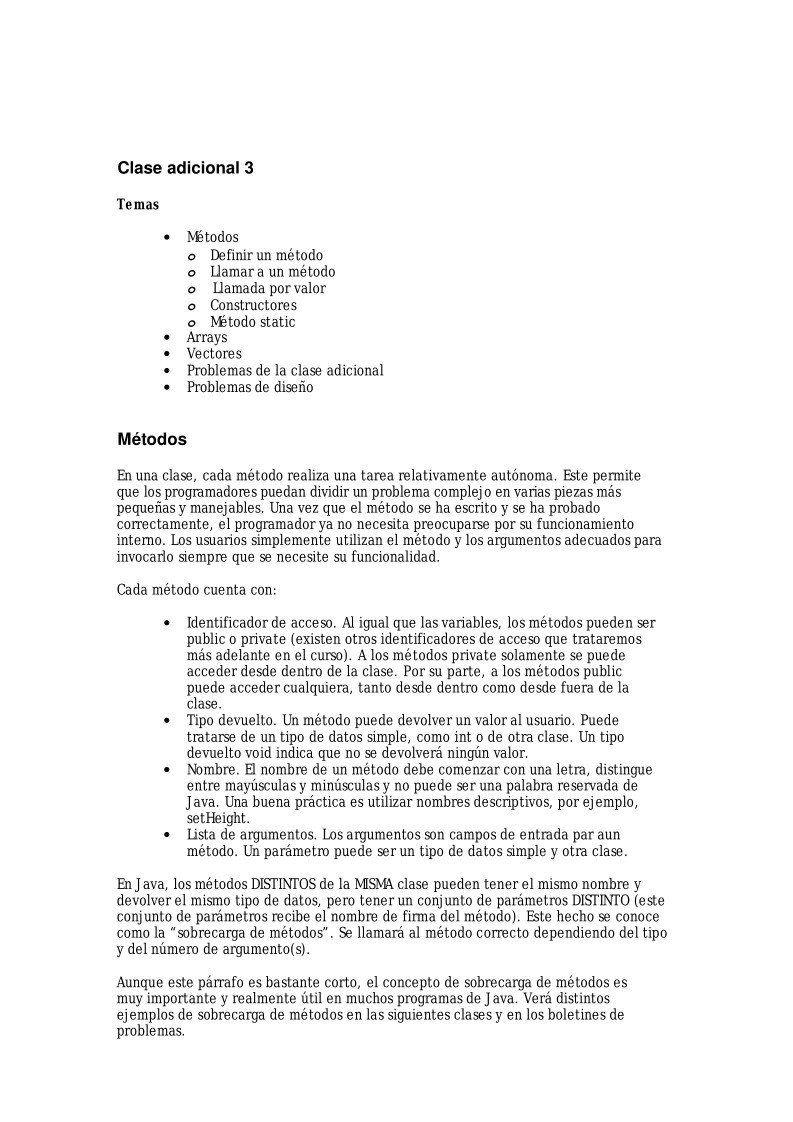 PDF de programación - Clase adicional 3 PDF de programación - Clase adicional 3