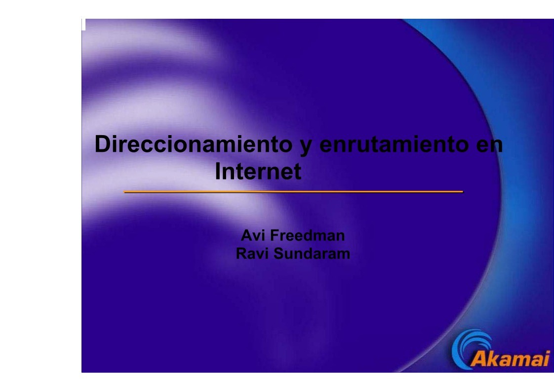 PDF de programación - Direccionamiento y enrutamiento en Internet