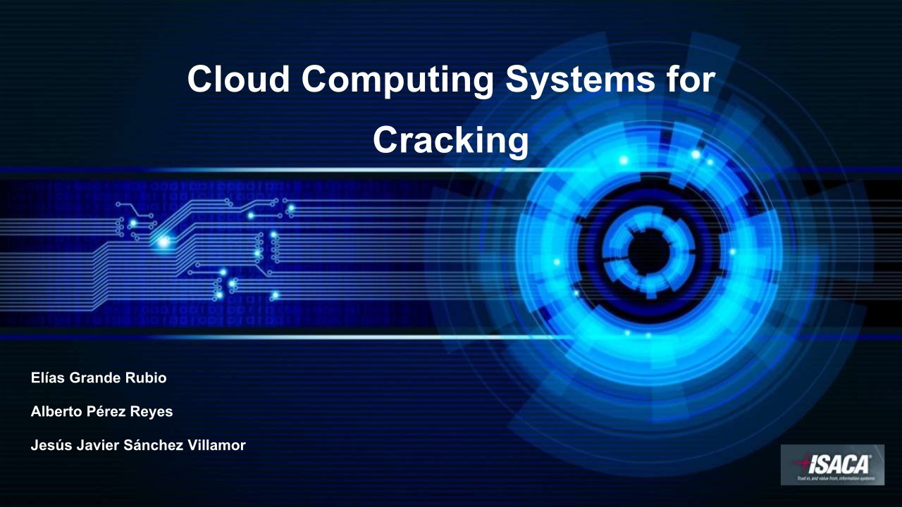 PDF de programación - Cloud Computing Systems for Cracking