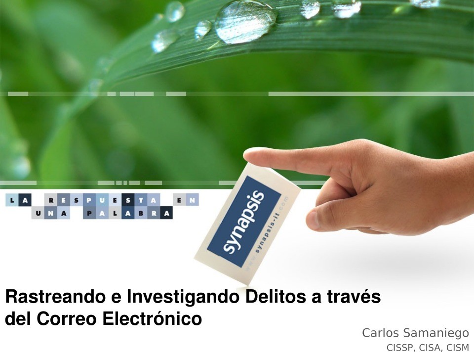 PDF de programación - Rastreando e Investigando Delitos a través del ...