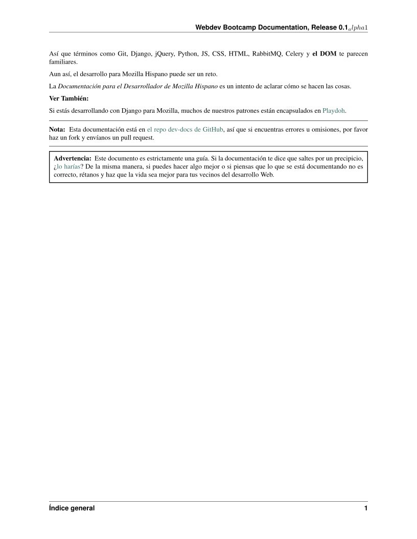 Pdf De Programación Webdev Bootcamp Documentation
