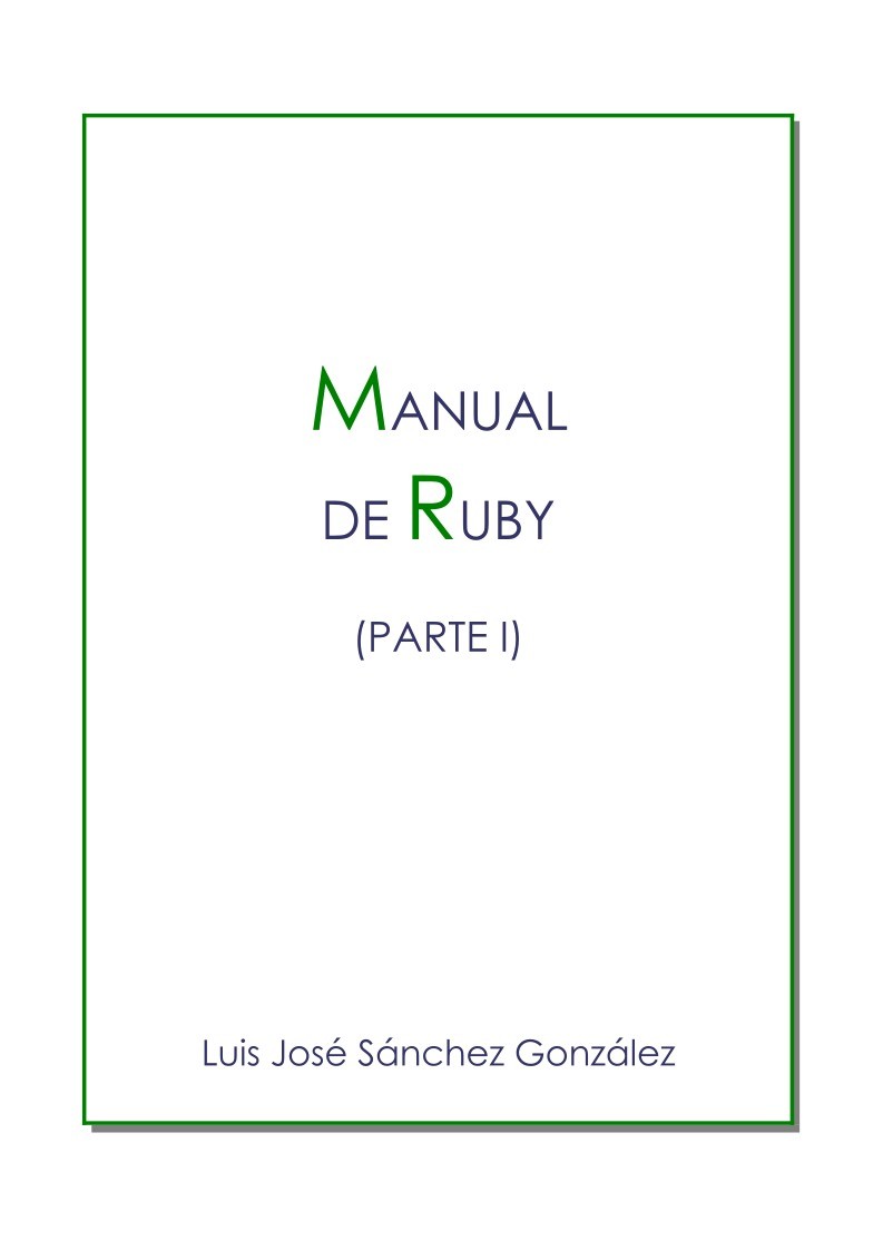 PDF de programación - manual de ruby (parte i)