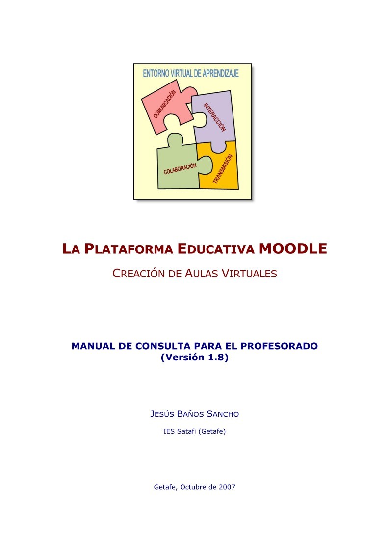 PDF de programación - La Plataforma educativa Moodle - Creación de aulas virtuales