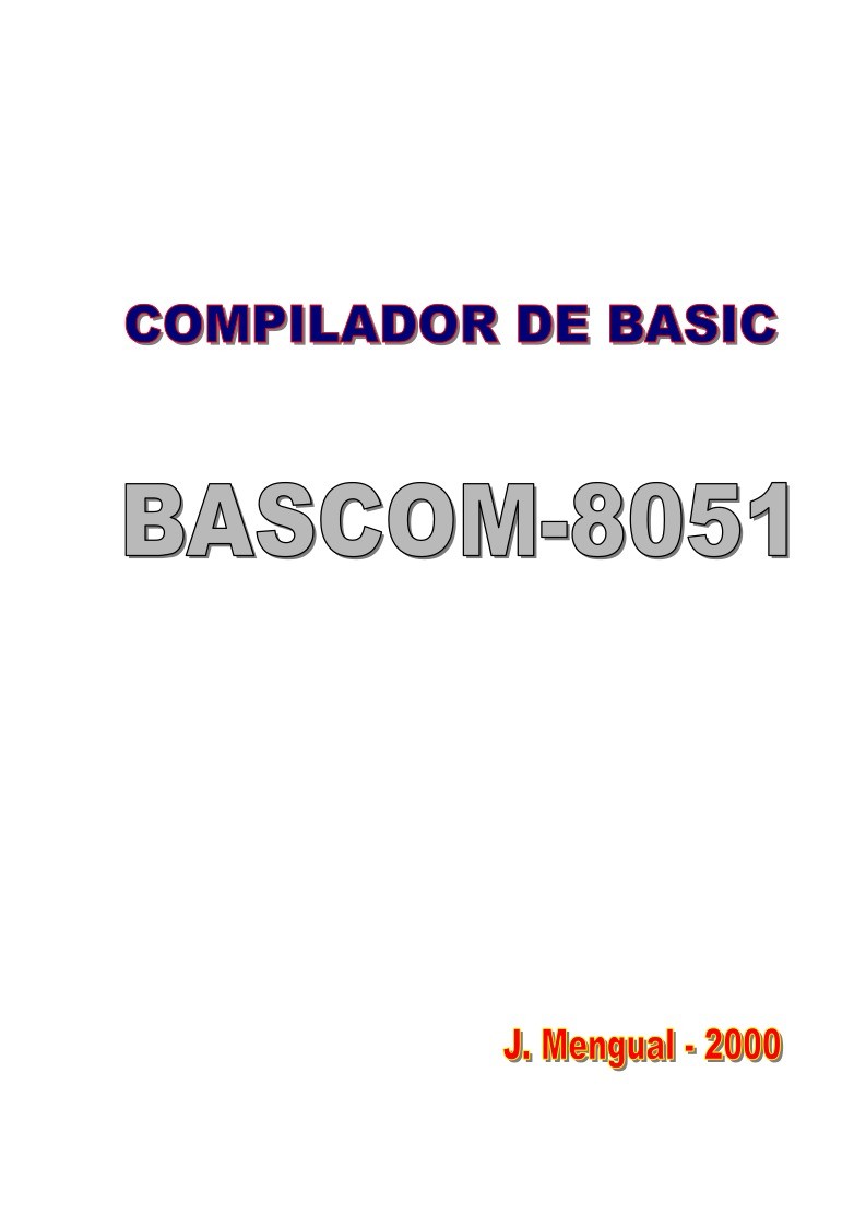 PDF de programación - Compilador de Basic BASCOM-8051