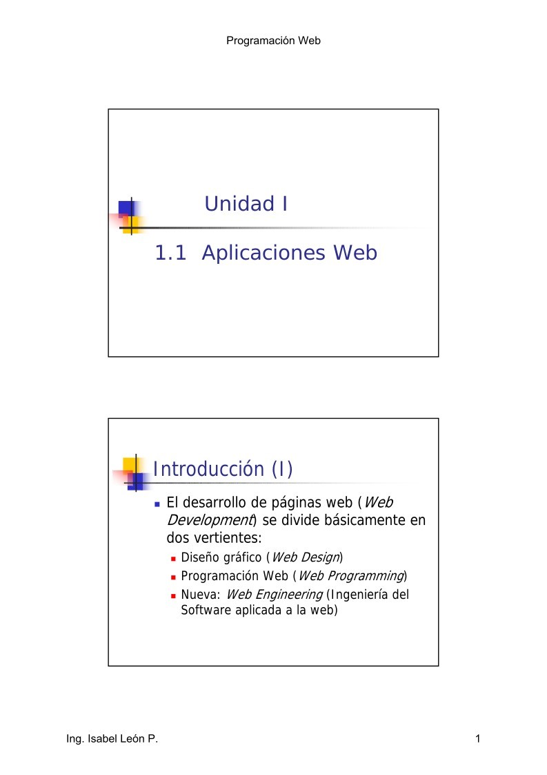 PDF de programación - 1.1 Aplicaciones Web