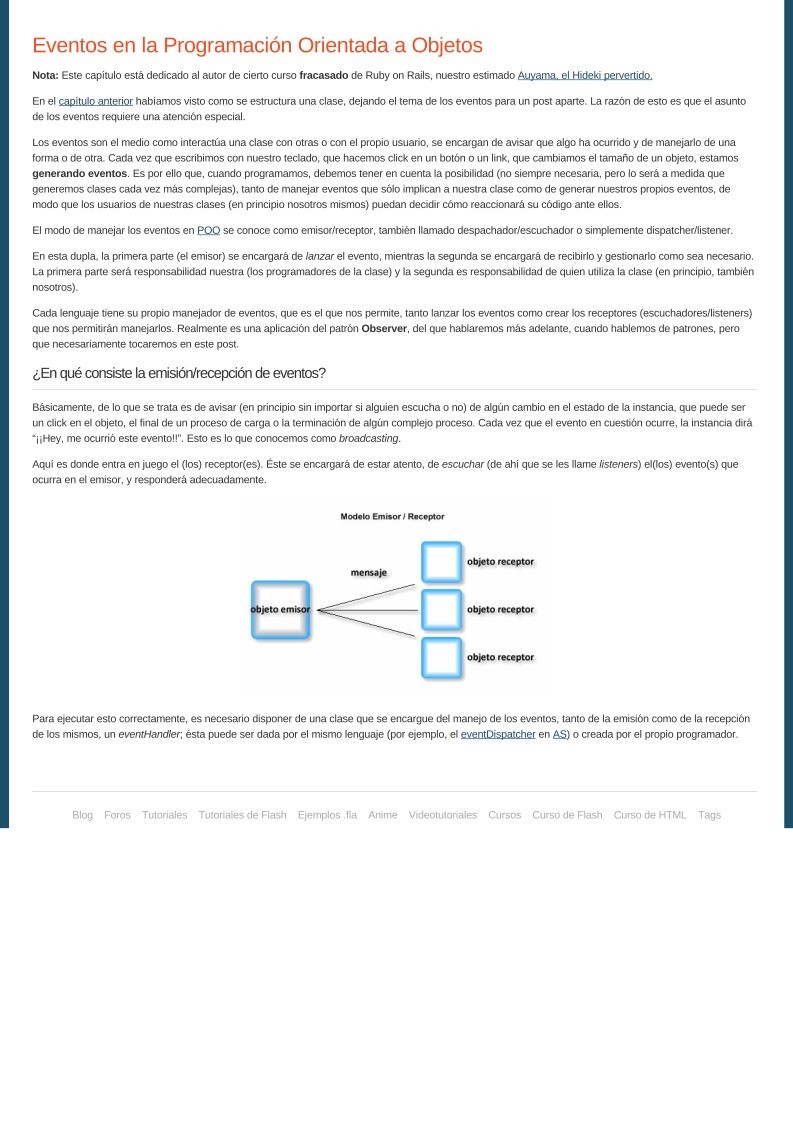 PDF de programación - Eventos en la Programación Orientada a Objetos