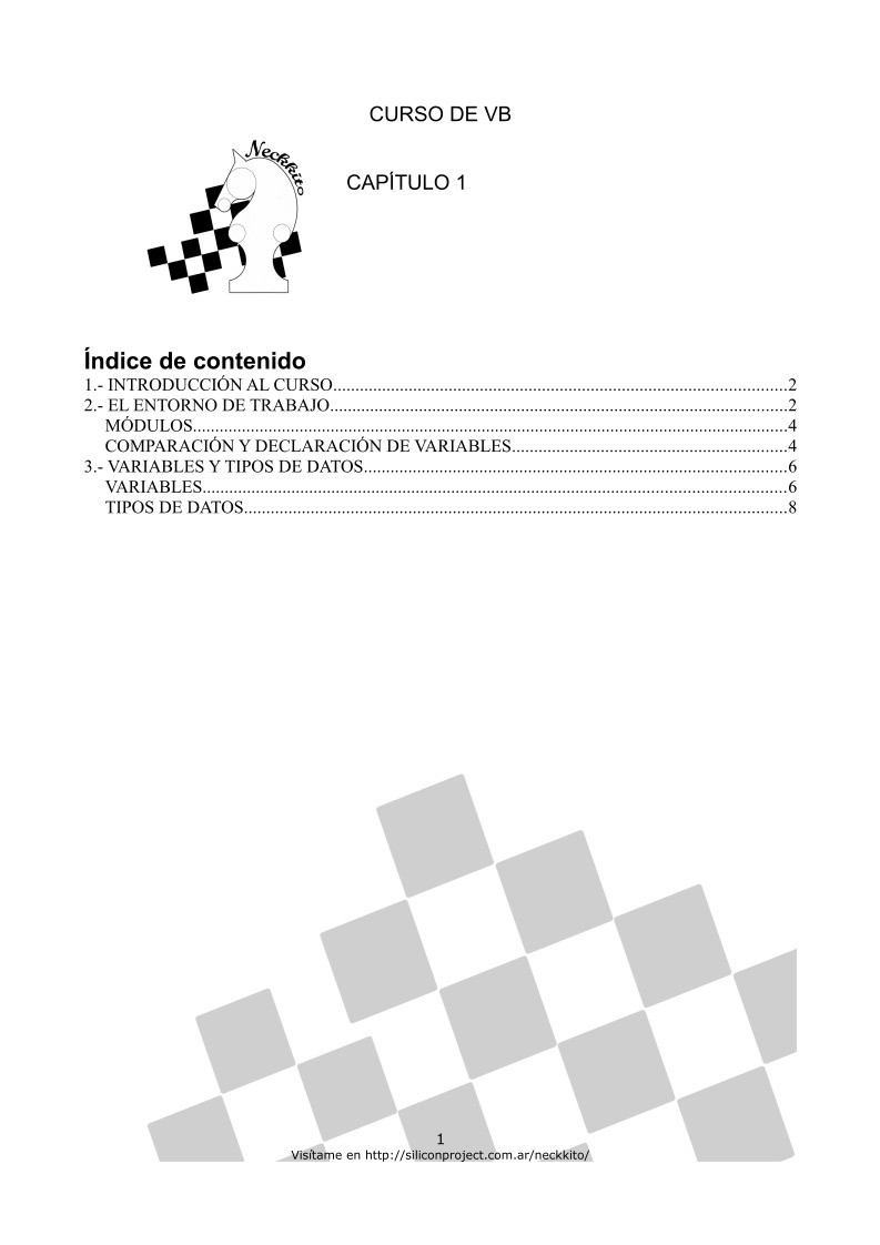 PDF de programación - CursoVB - Capítulo 1