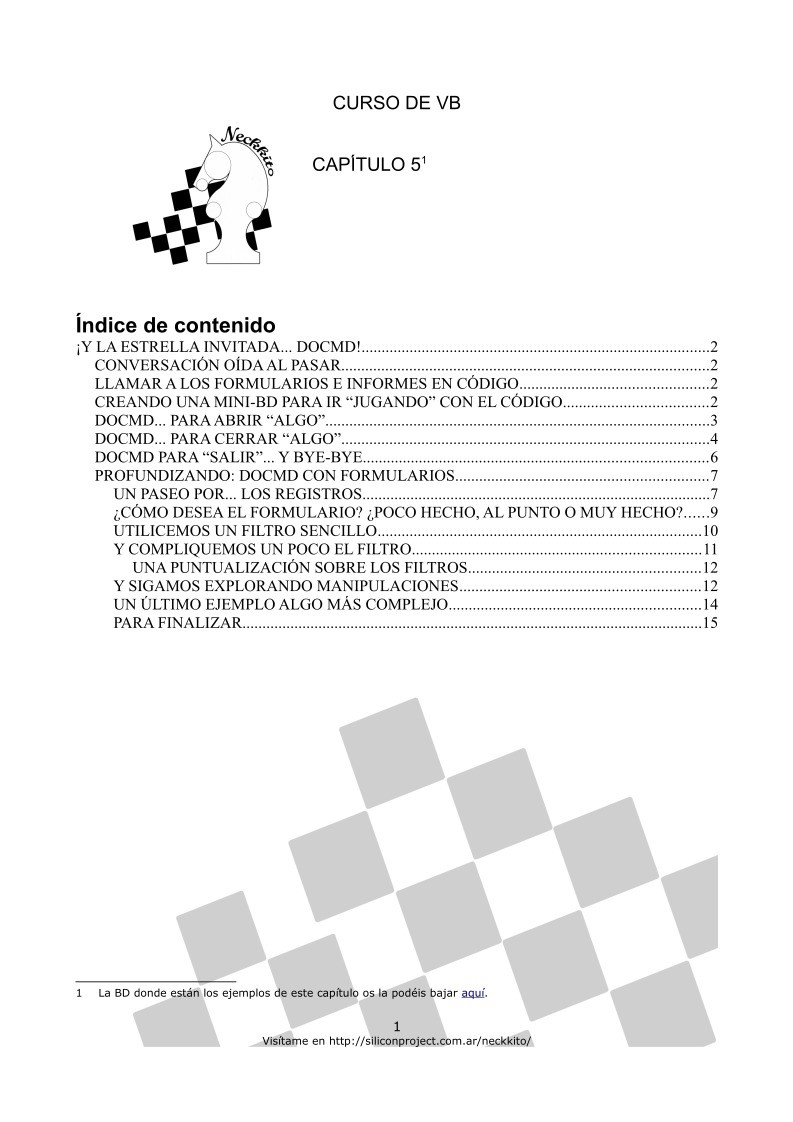 PDF de programación - CursoVB - Capítulo 5