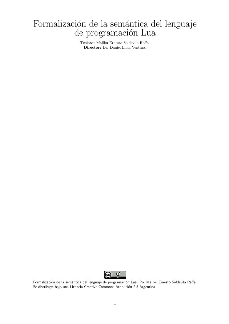 PDF de programación - Formalización de la semántica del lenguaje de ...