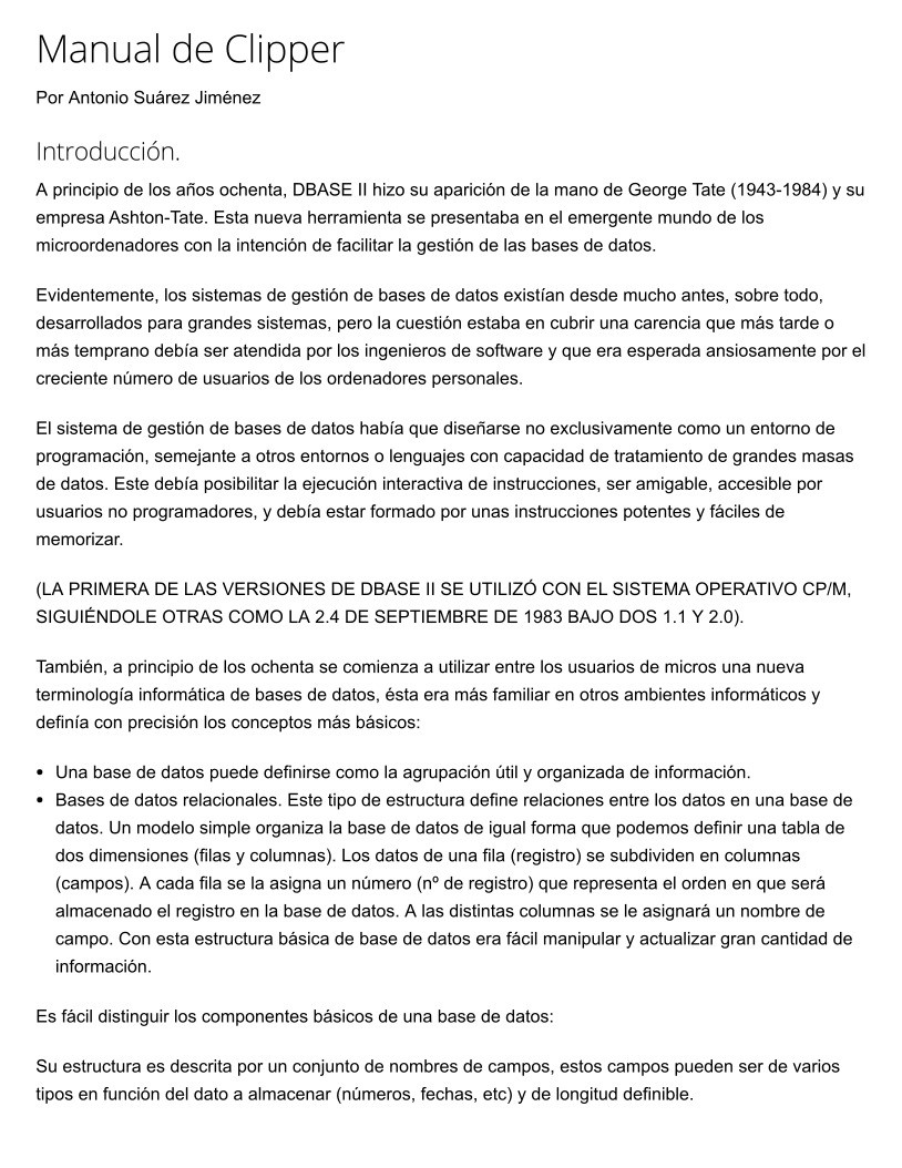 PDF de programación - Manual de Clipper