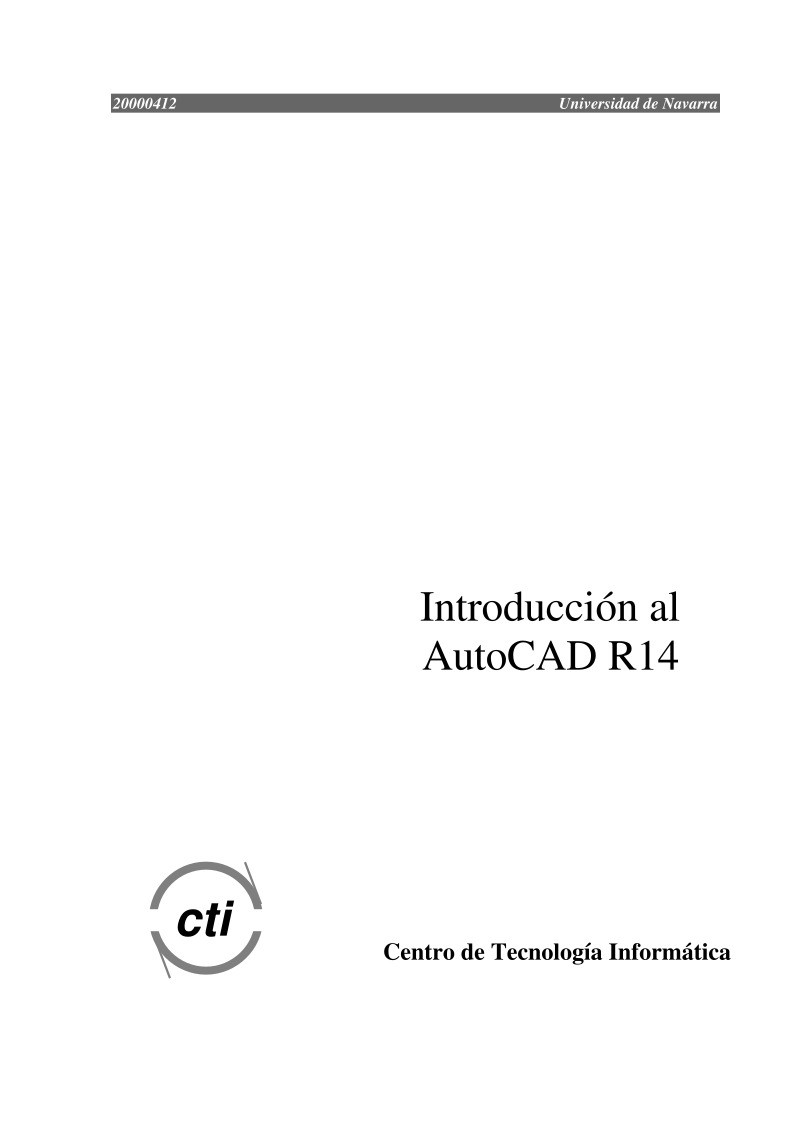 PDF de programación - Introducción al AutoCAD R14