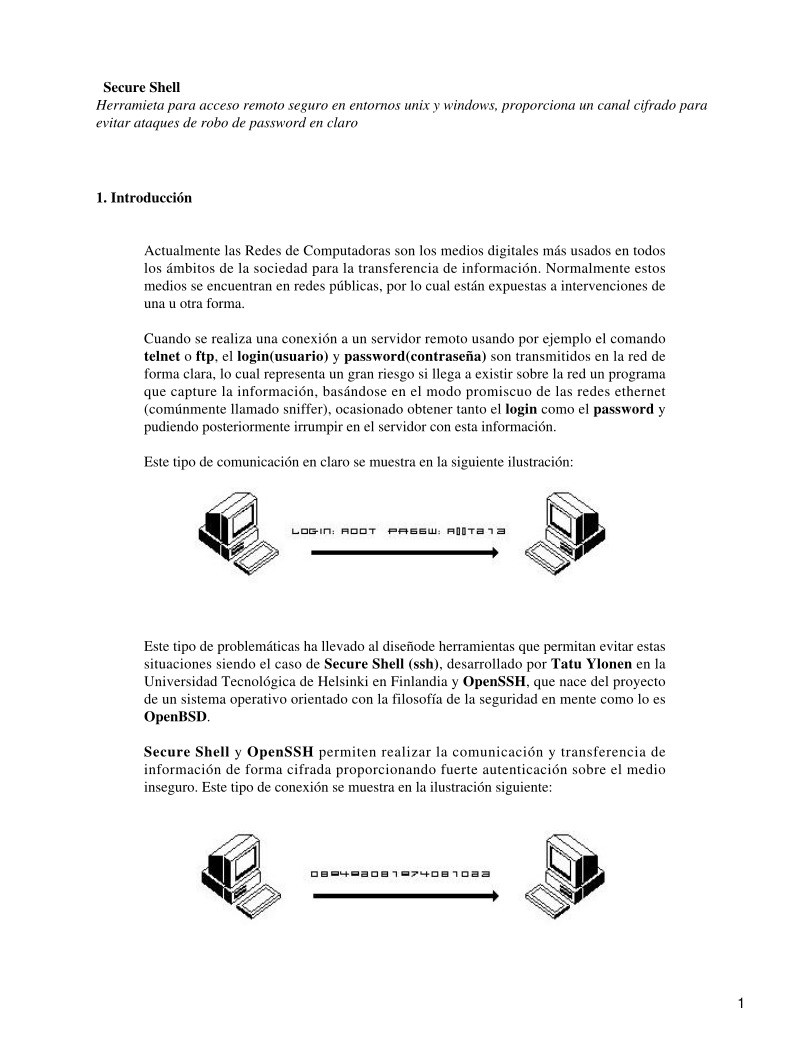 PDF de programación - Secure Shell PDF de programación - Secure Shell