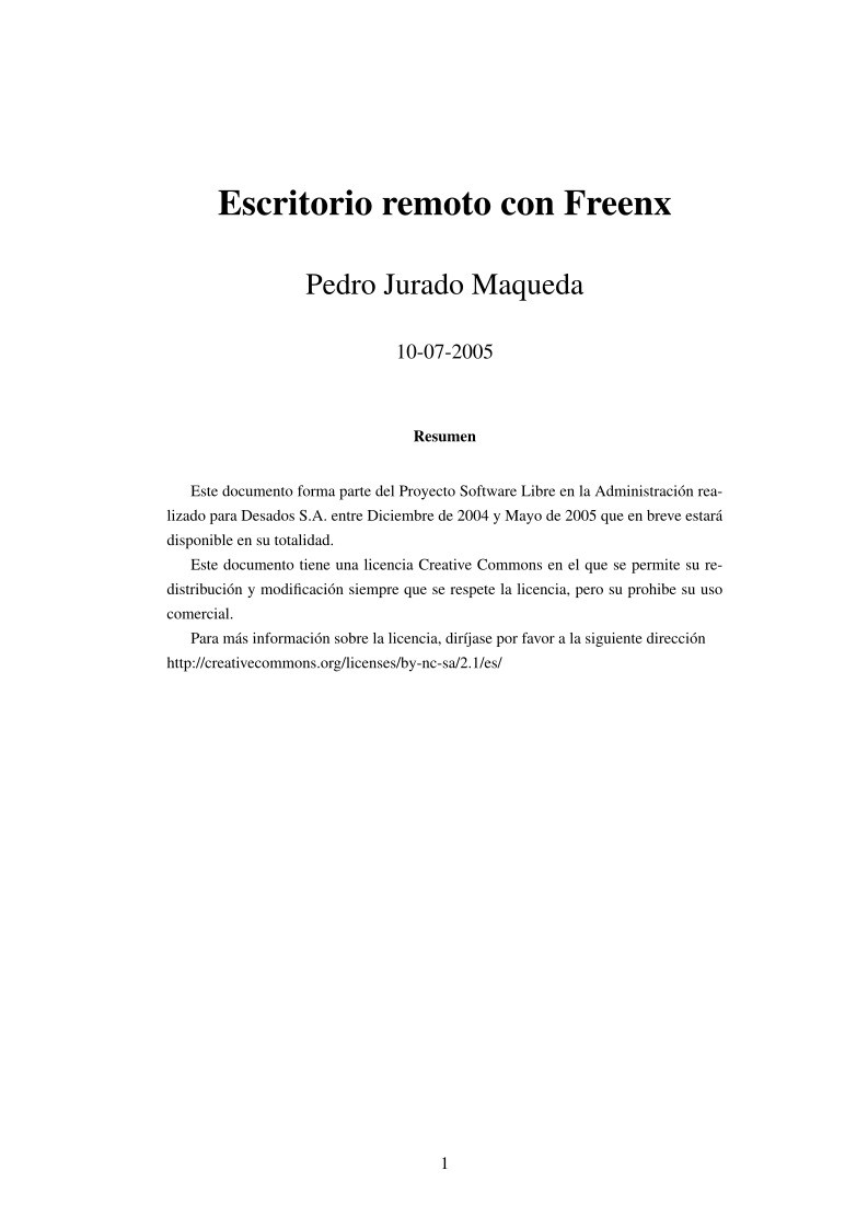 PDF de programación - Escritorio remoto con Freenx